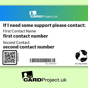 Autism Awareness Medical Photo ID Card - ASD, Neurodivergent, Autism ...