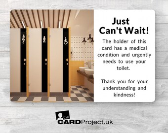 Toilet Access Card - Etsy