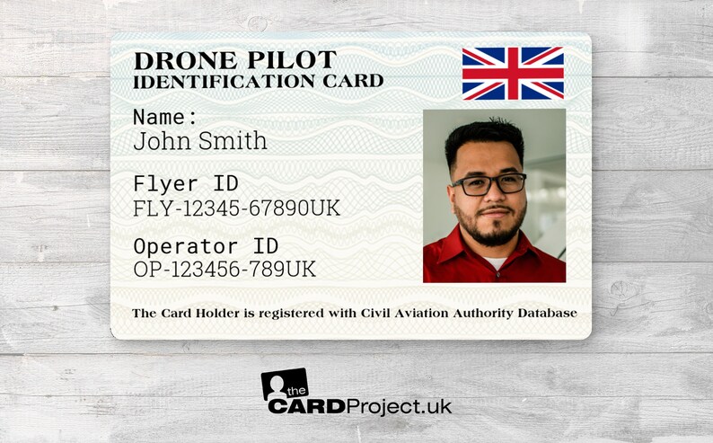 Drone Pilot Photo Identity Card, CAA Operator ID and Flyer ID - Etsy