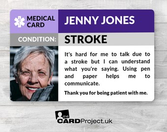 Stroke Photo Card - Etsy