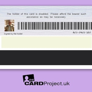 Disability Support ID Card – UK Disability Photo ID Card for Hidden ...