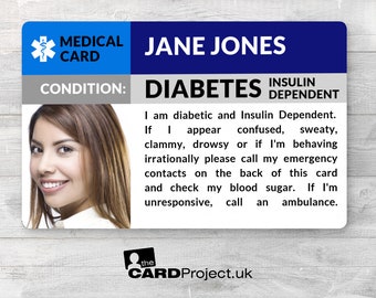Diabetes Photo Card - Etsy