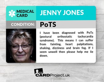 Pots Medical Id Card - Etsy