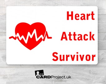 Heart Attack Card - Etsy UK