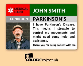 Stroke Awareness Medical ID Alert Card - Etsy