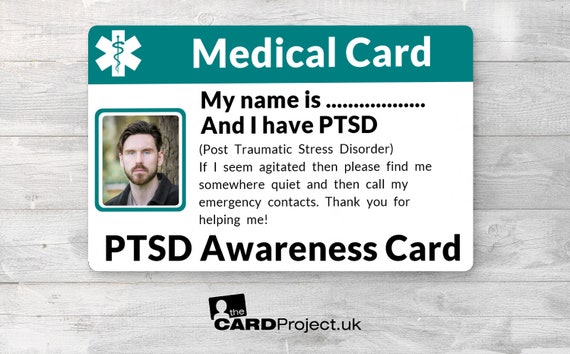 PTSD post Traumatic Stress Disorder Photo Awareness Card - Etsy