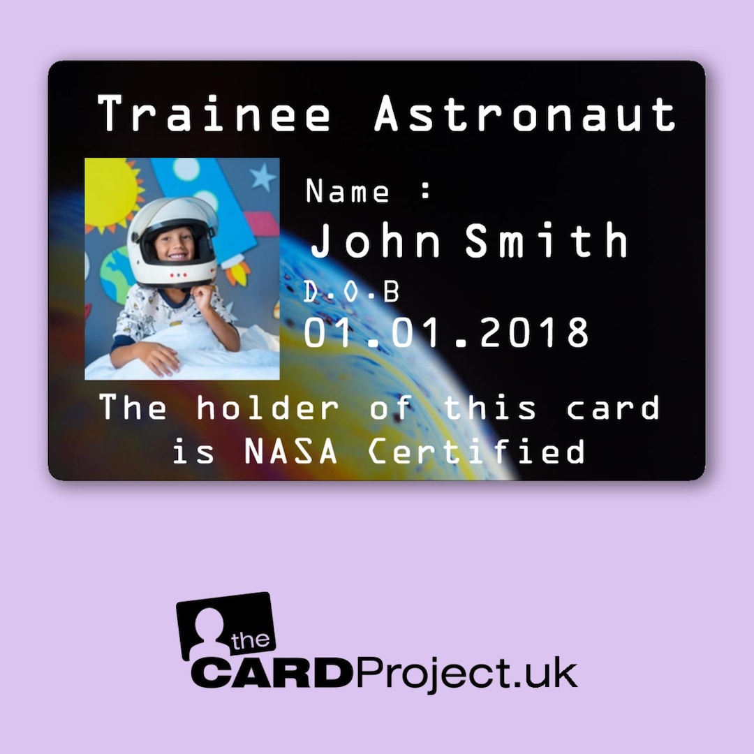 Kids Astronaut ID Card - NASA Certified: Explore Space Adventures and ...