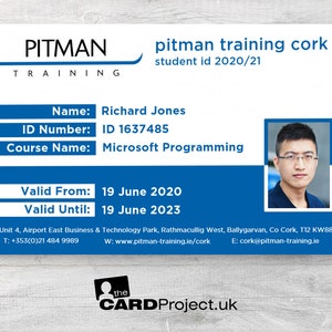 Custom ID Cards for Students, Staff, Plant Training, Small Businesses ...