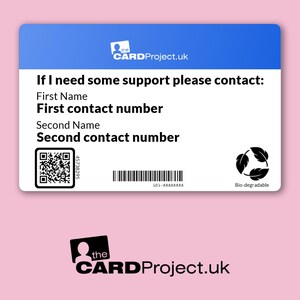 Asperger's Syndrome Medical ID Card | Autism Awareness Emergency ...