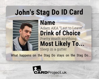 Stag Do Id Cards - Etsy