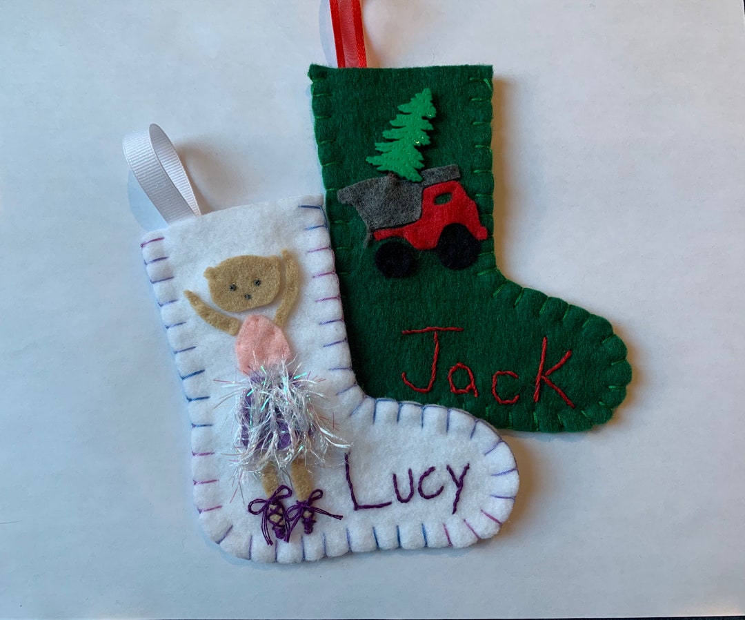 Create a Personalized Mini Stocking (5” X 4”) - Etsy