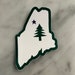 Sticker, State of Maine Sticker, State of Maine Flag, Pine Tree, Maine ...