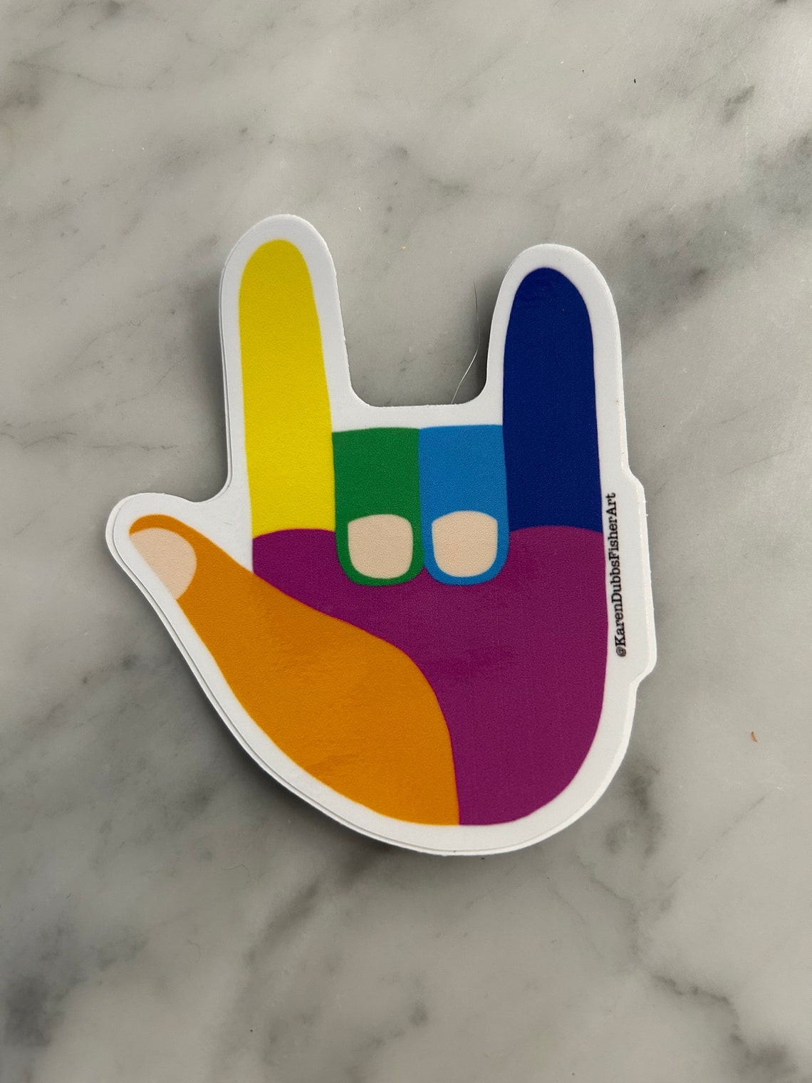 Sticker, American Sign Language, I Love You, CODA, Sign Language Symbol ...