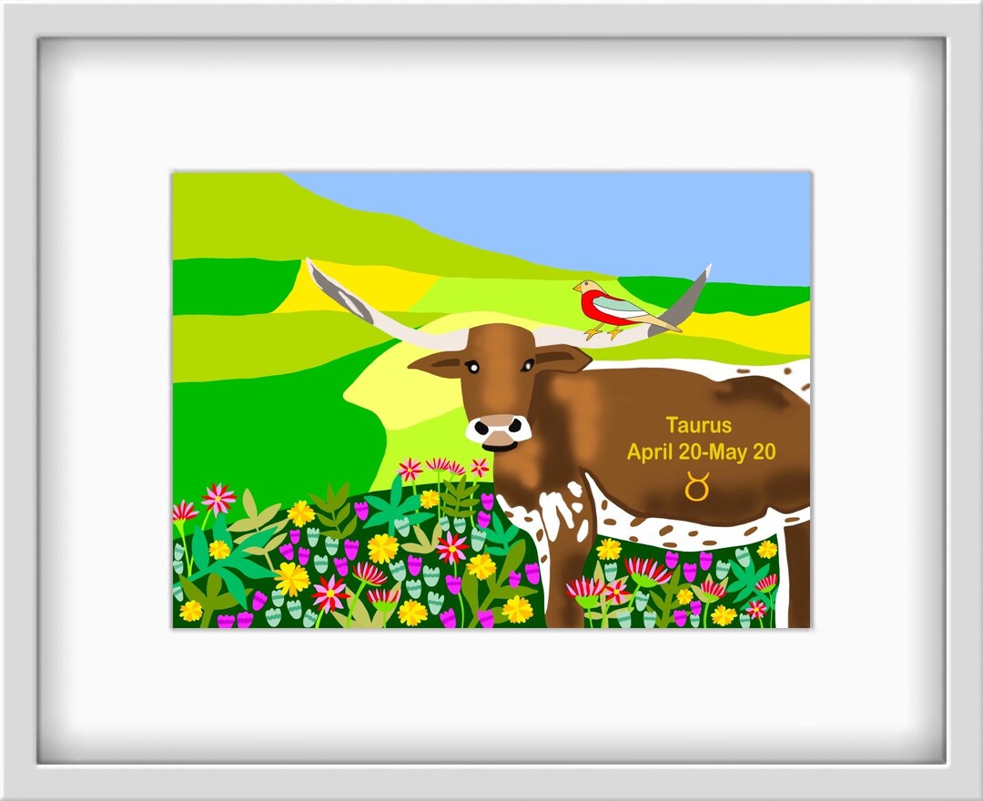 Taurus Art, Zodiac Sign, the Bull, Earth Sign, Astrology, Horoscope ...