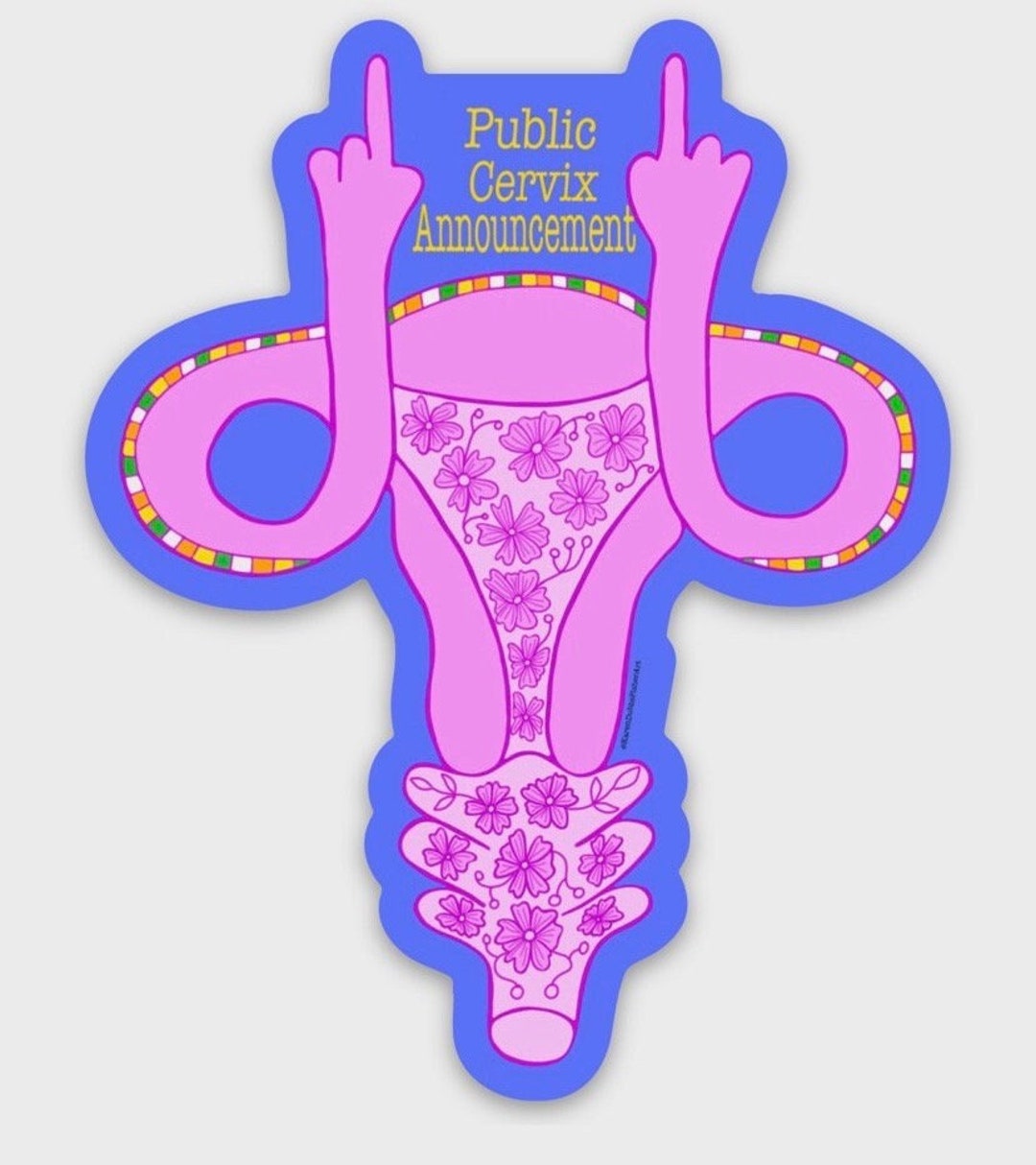 Sticker Pro Choice Sticker Uterus Feminist Feminist - Etsy