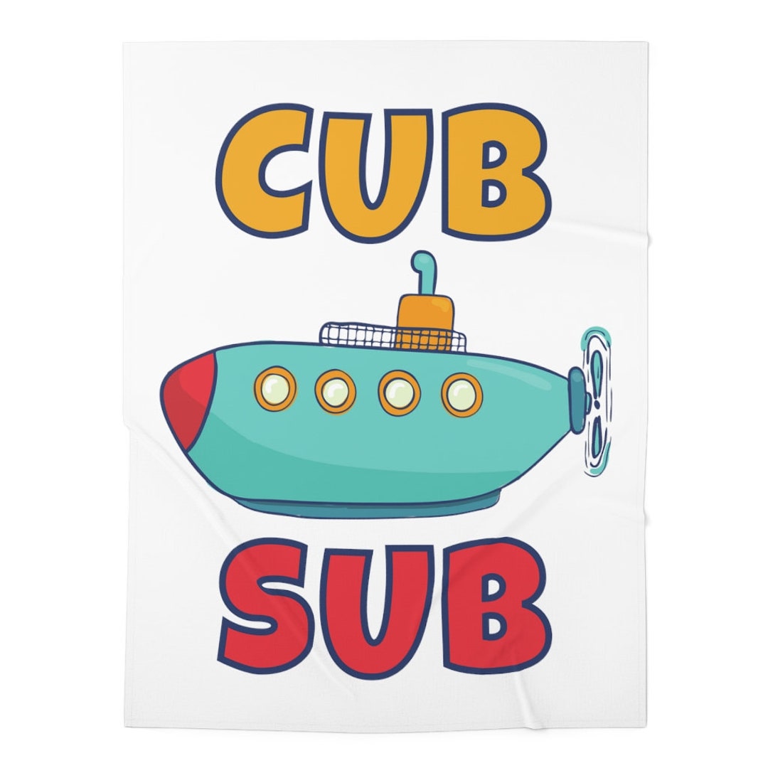 Navy Mom Dad Blue Submarine Baby Swaddle Blanket. Gift for Newborn ...