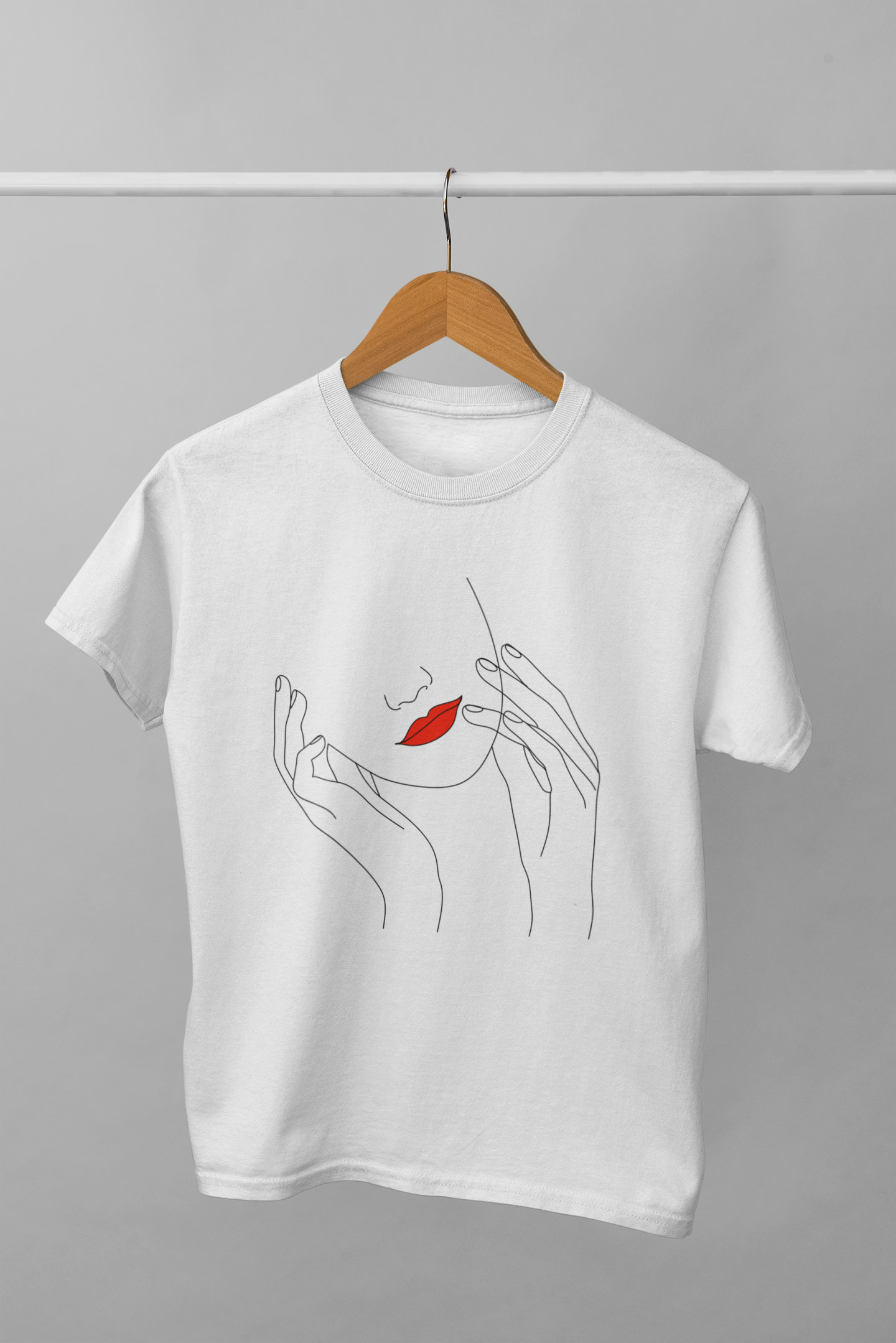 Abstract Face Design Shirt, Woman Face T-shirt, Abstract Design T-shirt ...