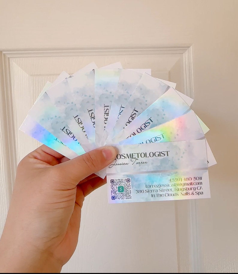 Holographic Business Cards - Etsy