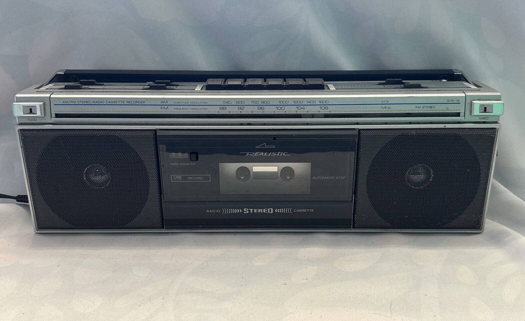 Vintage Realistic Boombox Model 14-788 Radio Stereo Cassette Tape ...