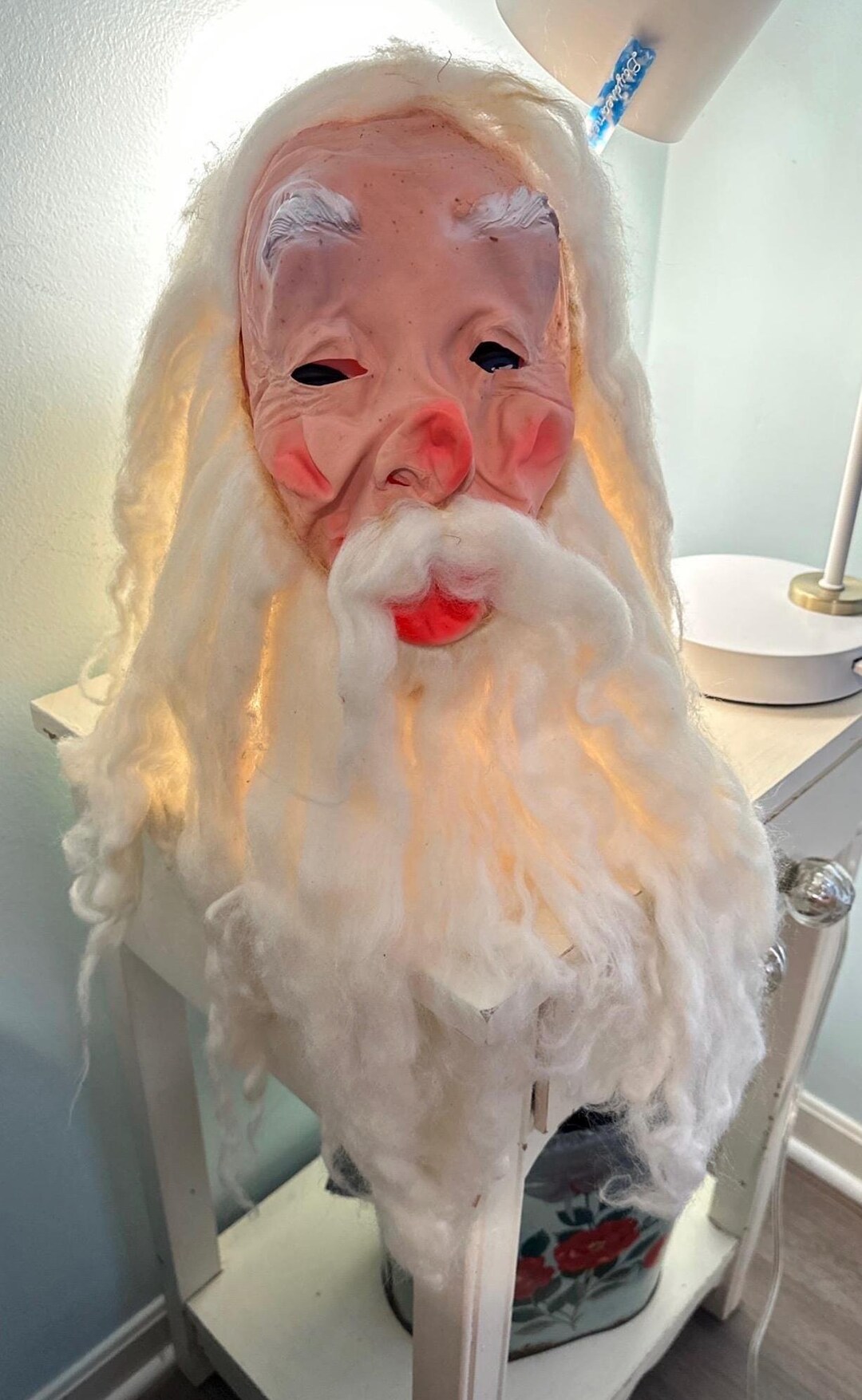 Vintage Topstone Mask Rubber Face SANTA CLAUS Creepy Vintage MCM 50s ...