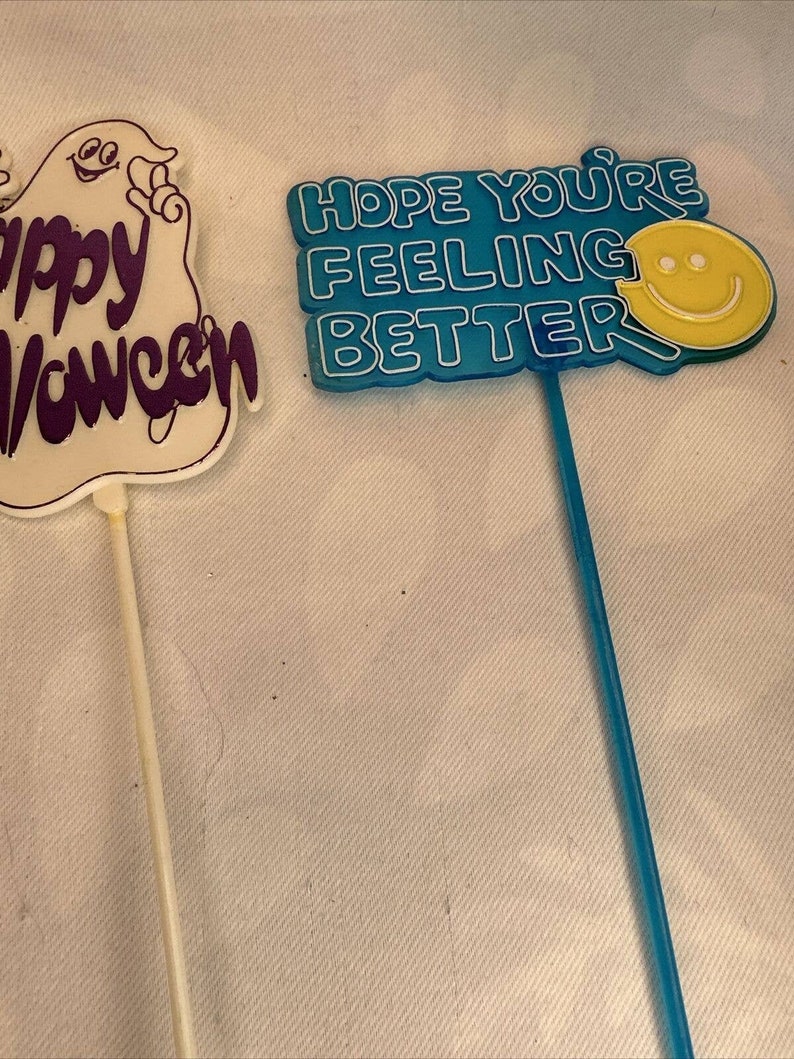 Vintage Tall Plastic Flower Floral Plastic Picks LOT Birthday - Etsy