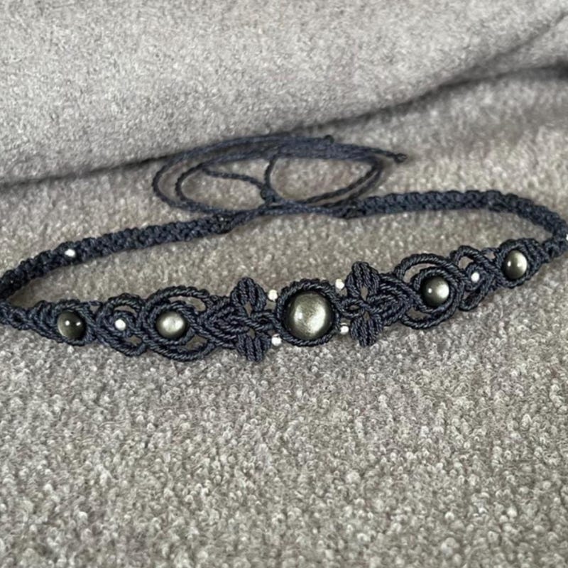 Yellow Blue Stone Choker - Etsy