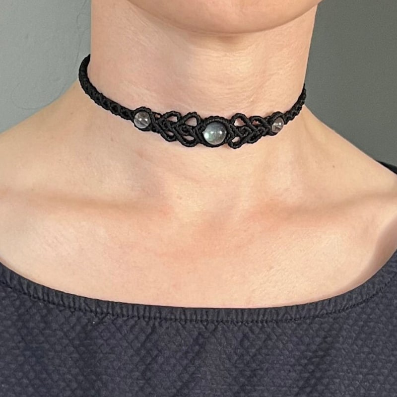 Macrame Choker - Etsy