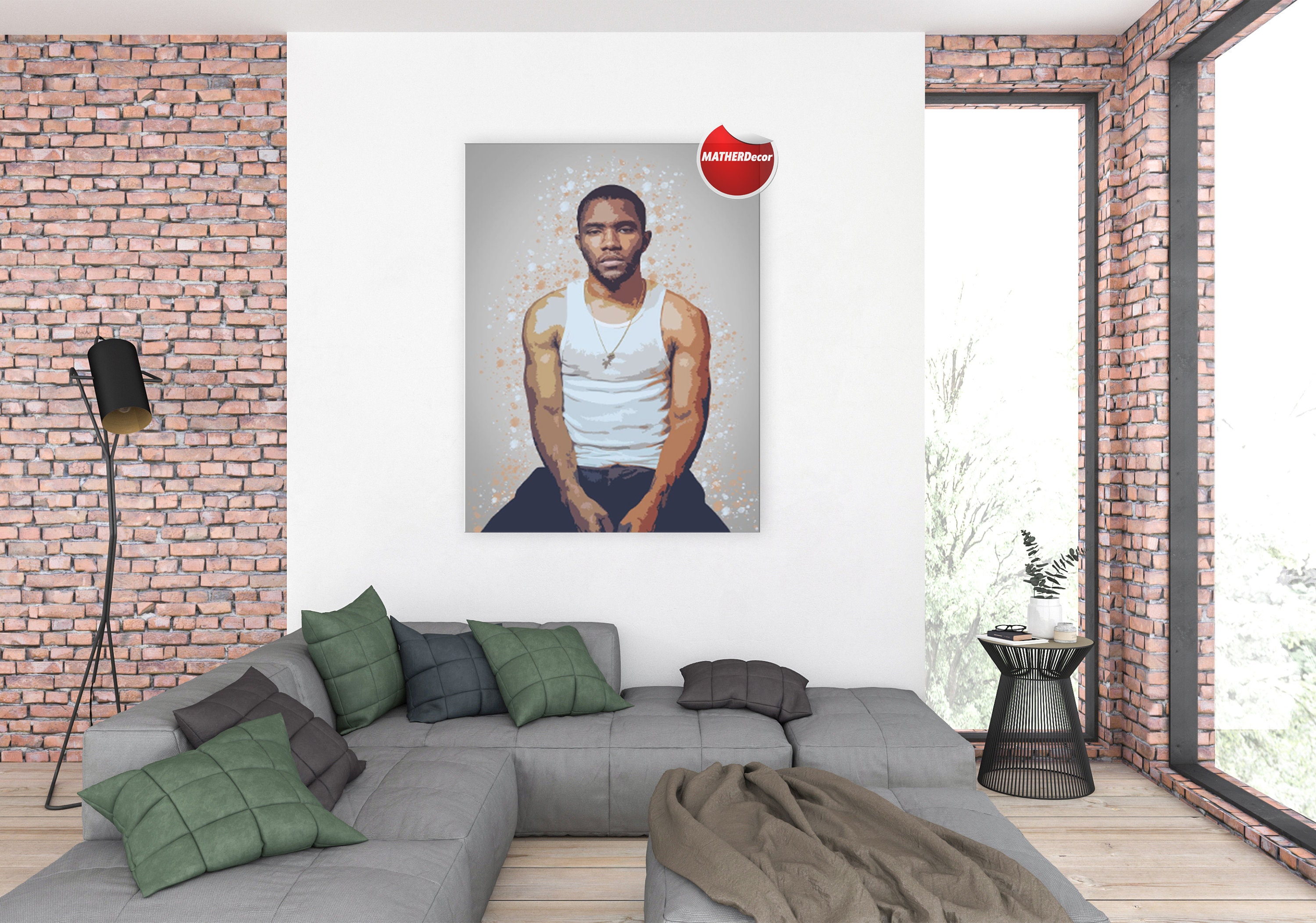 Frank Ocean Rapper - Frank Ocean Portrait Painting Poster
