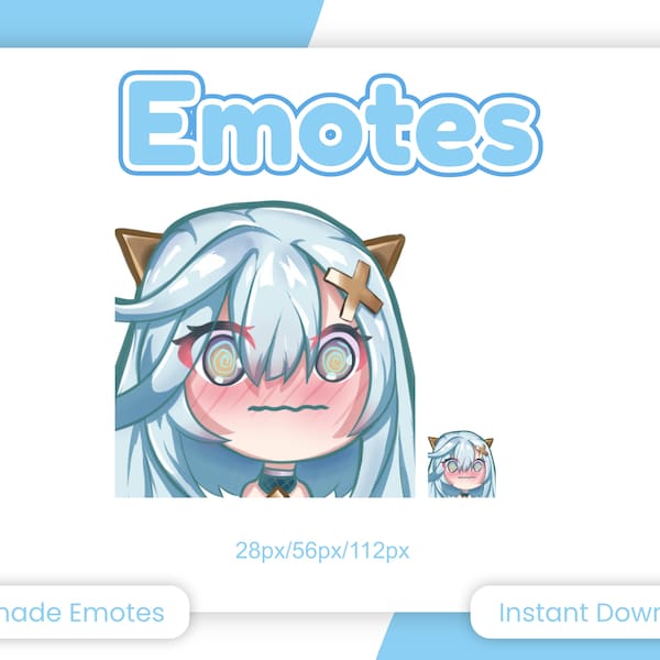 Blushing Emote Twitch - Etsy