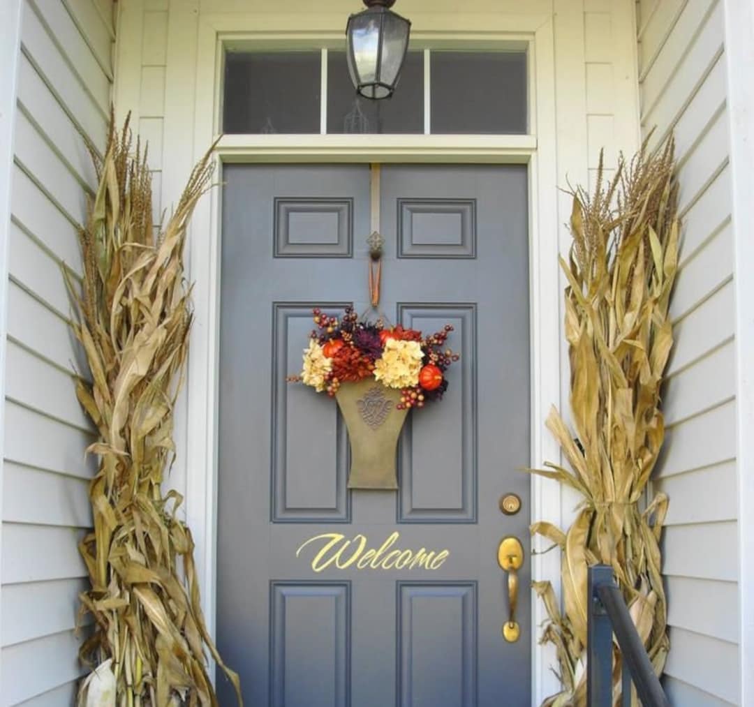 Dried Corn Stalks Bundle Fall Decor Thanksgiving Halloween & Fall 50 to ...