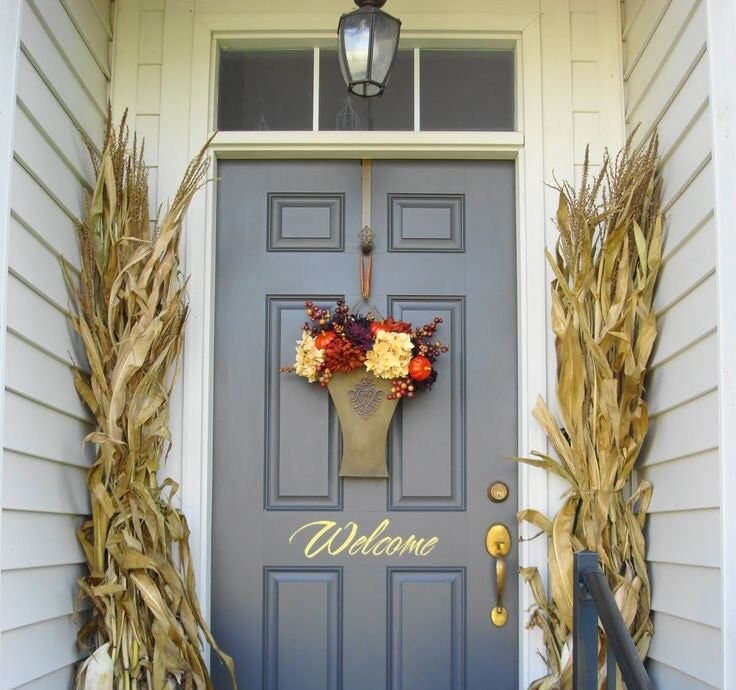 Dried Corn Stalks Bundle Fall Decor Thanksgiving Halloween & Fall 50 to ...