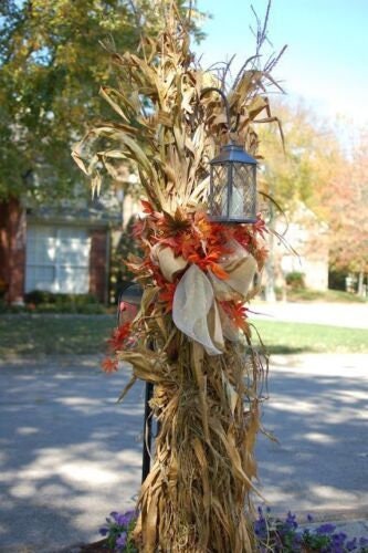 32 Inch Dried Corn Stalks Bundle Fall Decor Halloween/thanksgiving Fall ...