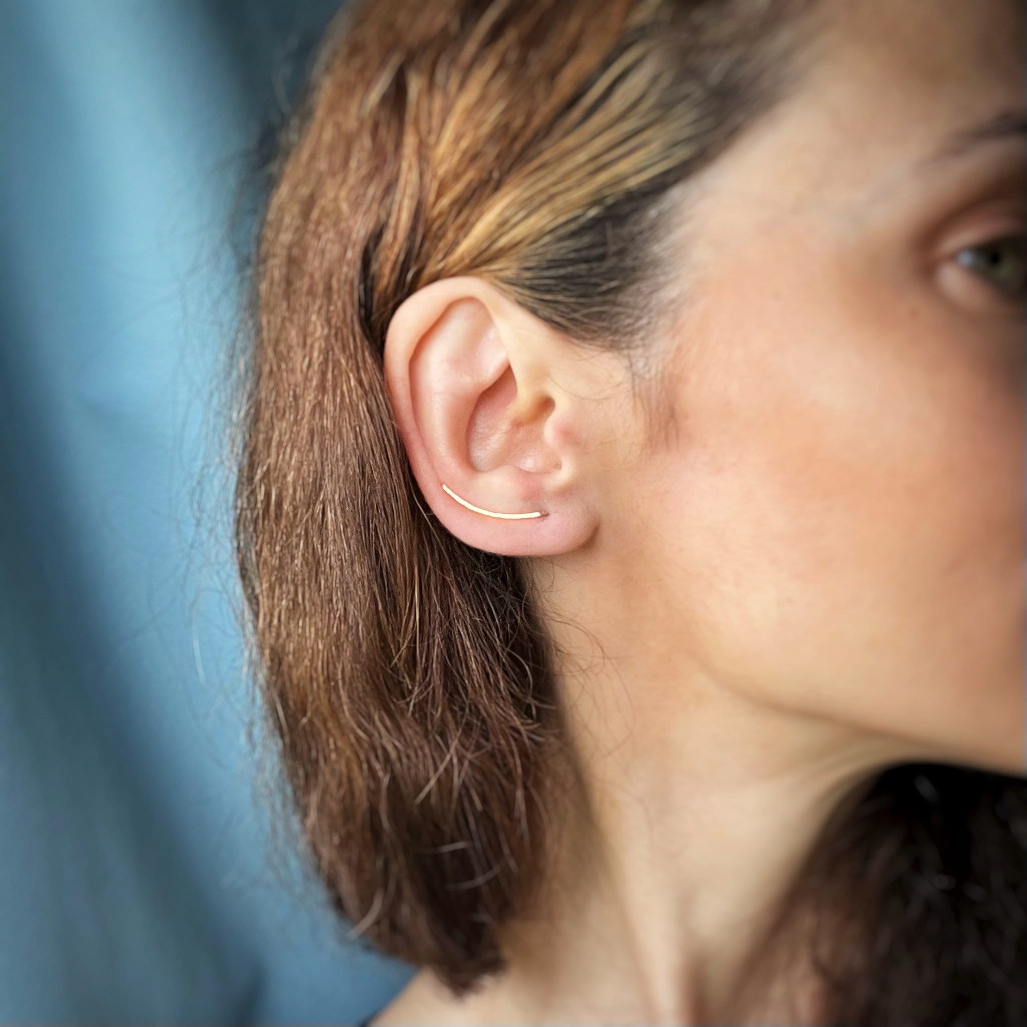 Gold Filled Ear Climbers, Simple Ear Crawlers, Ear Sweeps, Gold Filled ...