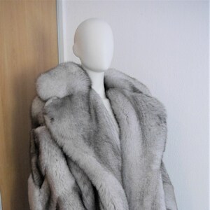 SAGA Blue Fox Fur Coat - Etsy