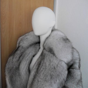 SAGA Blue Fox Fur Coat - Etsy