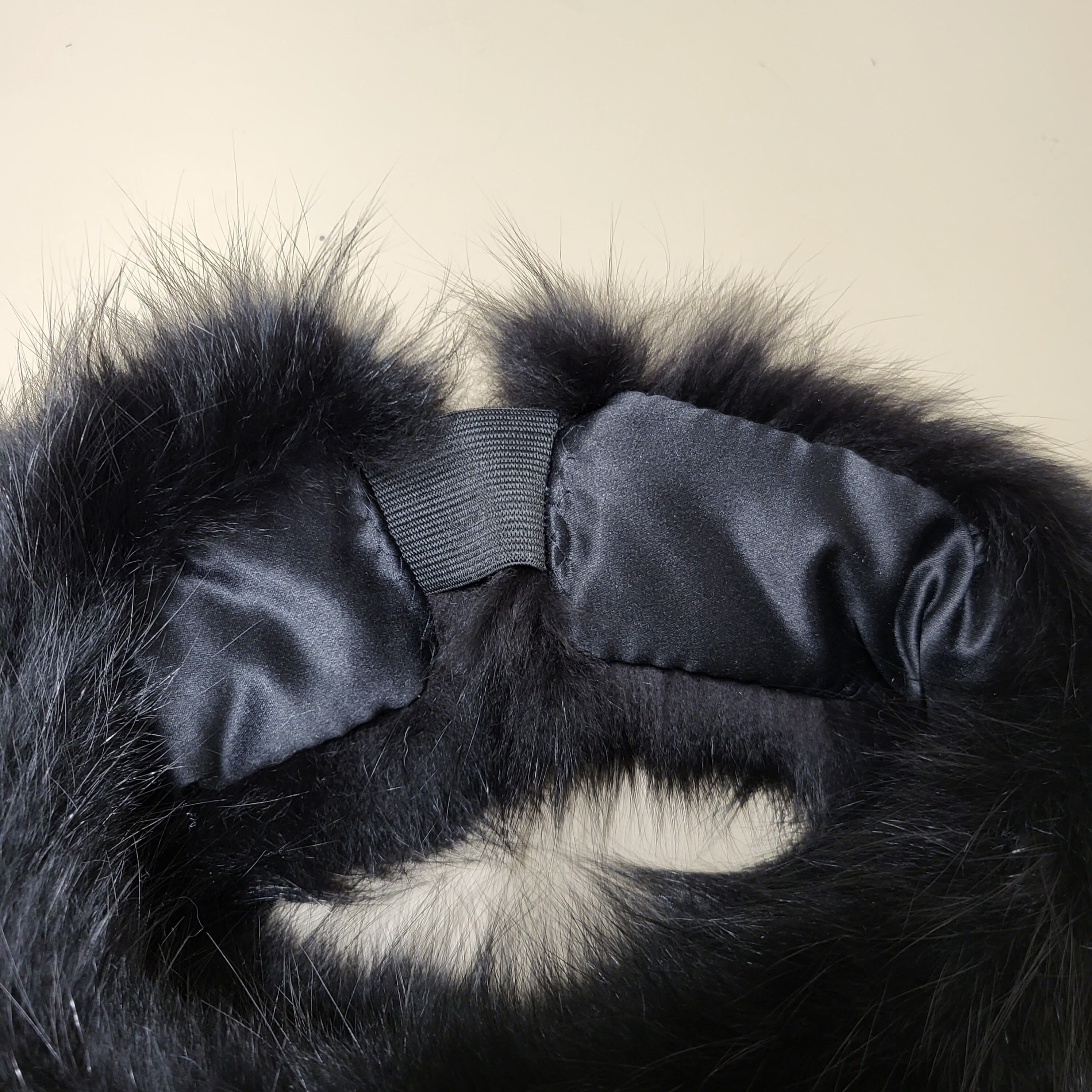 Black Fox Fur Headband - Etsy
