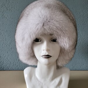 SAGA Blue Fox Fur Hat - Etsy