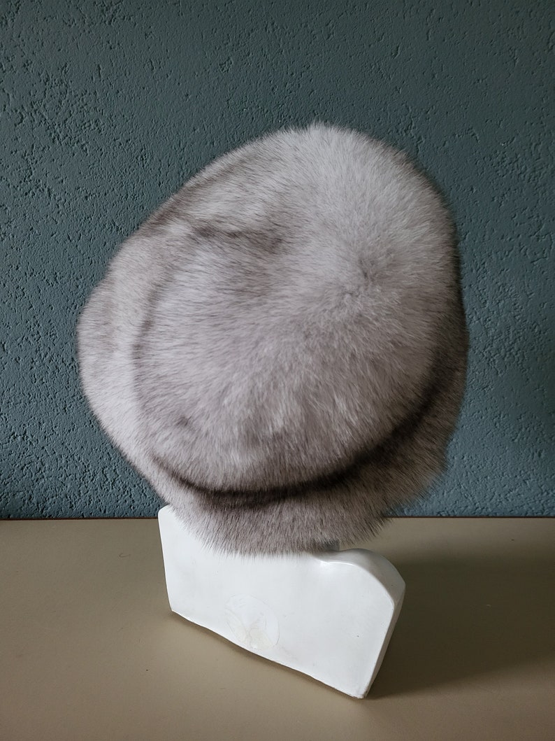 SAGA Blue Fox Fur Hat - Etsy