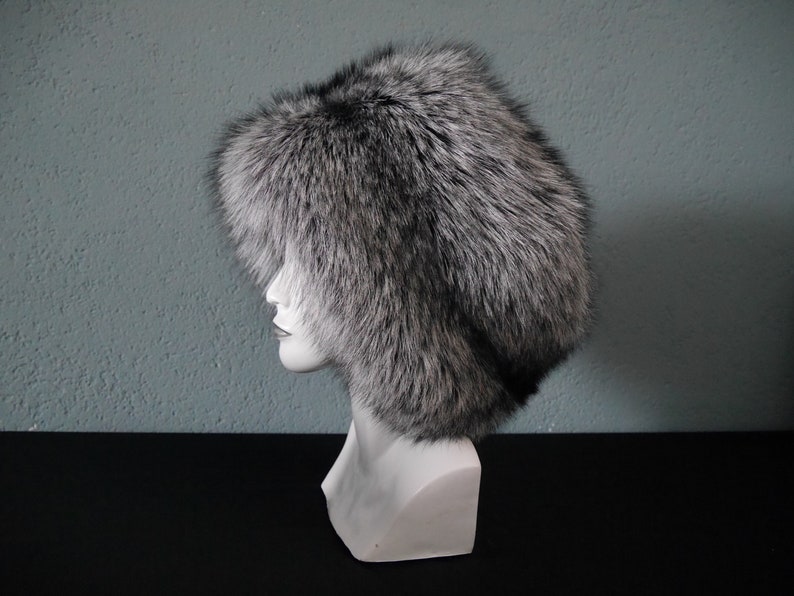 SAGA Silver Fox Fur Hat - Etsy
