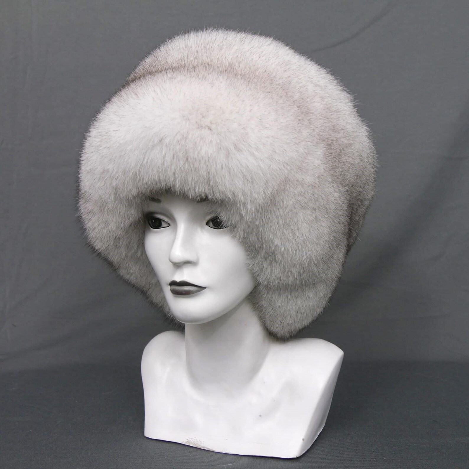 SAGA Blue Fox Fur Hat - Etsy