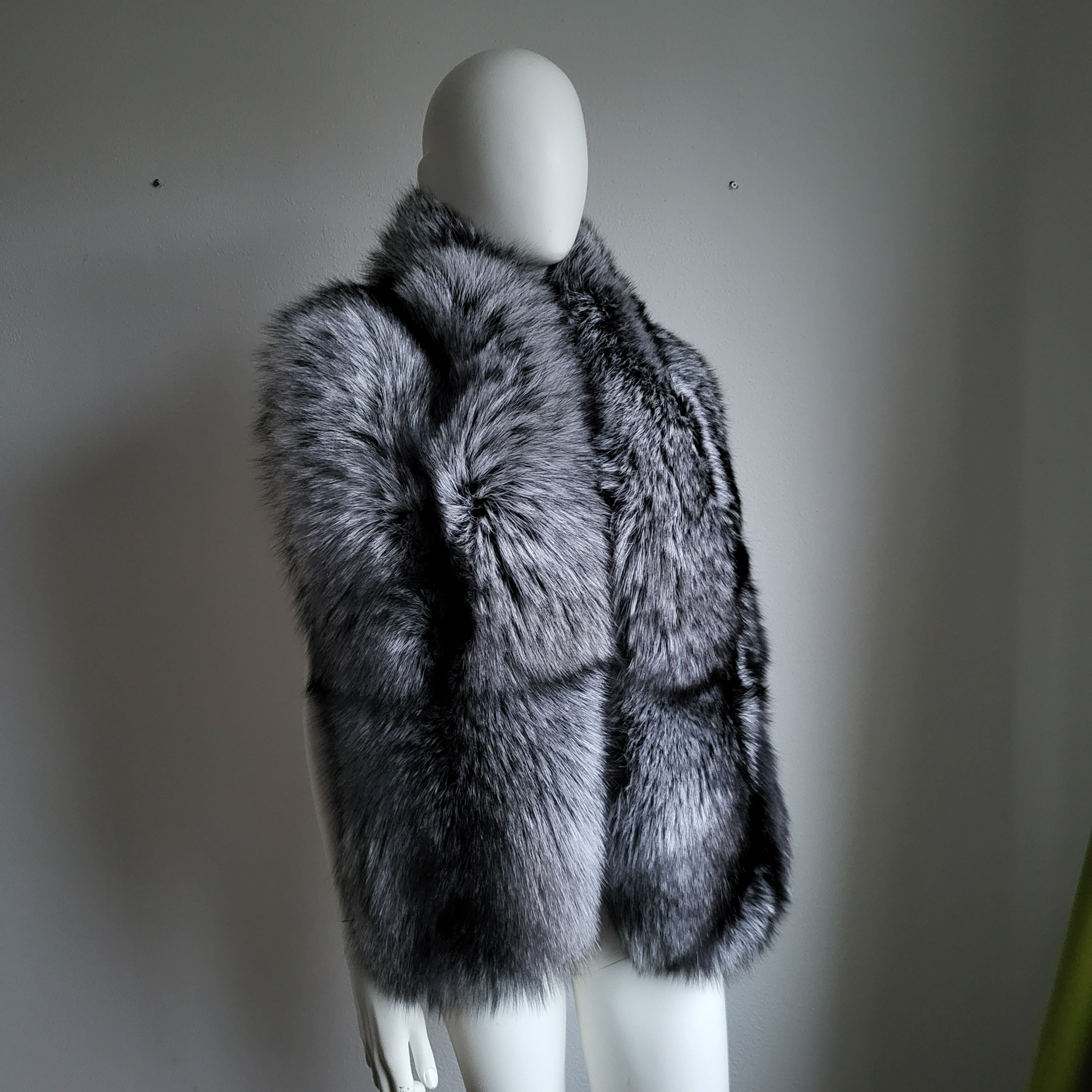 Silver Fox Fur Stole/wrap/scarf - Etsy