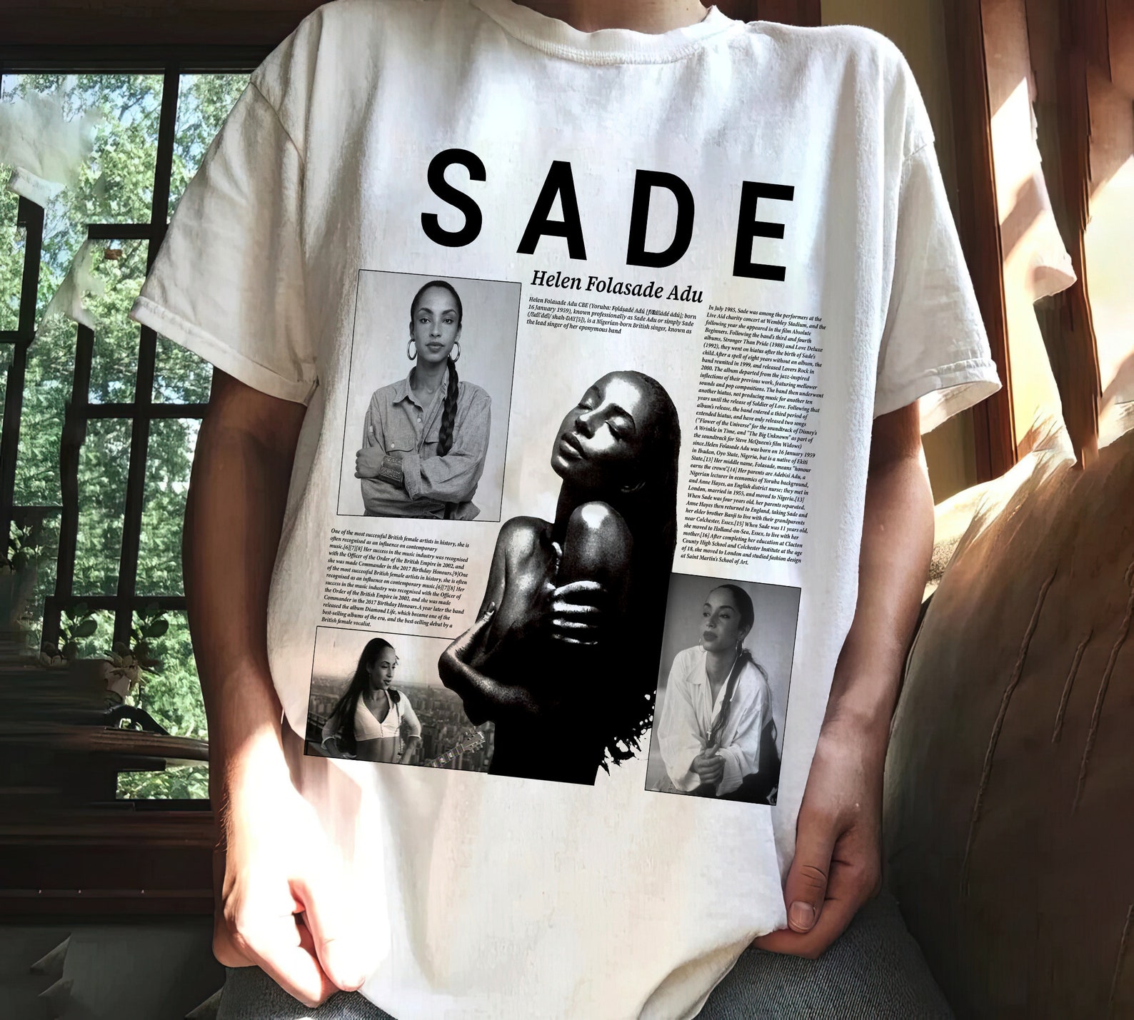 Sade Album T-shirt, Sade Retro Lyric Style Top Tee Vintage Unisex T ...