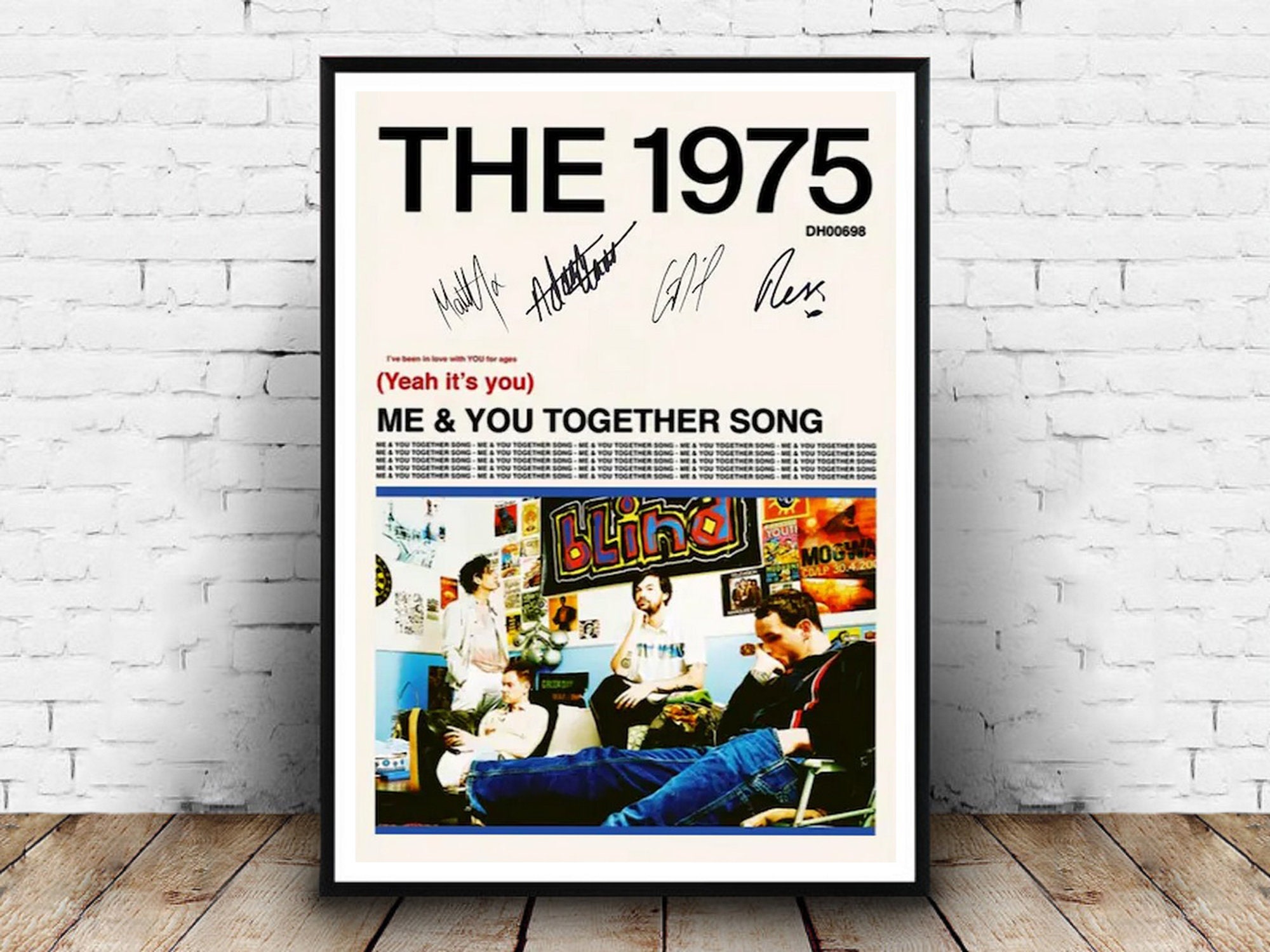 The 1975 Signature Poster, Me And You Together Song Poster, The 1975 ...