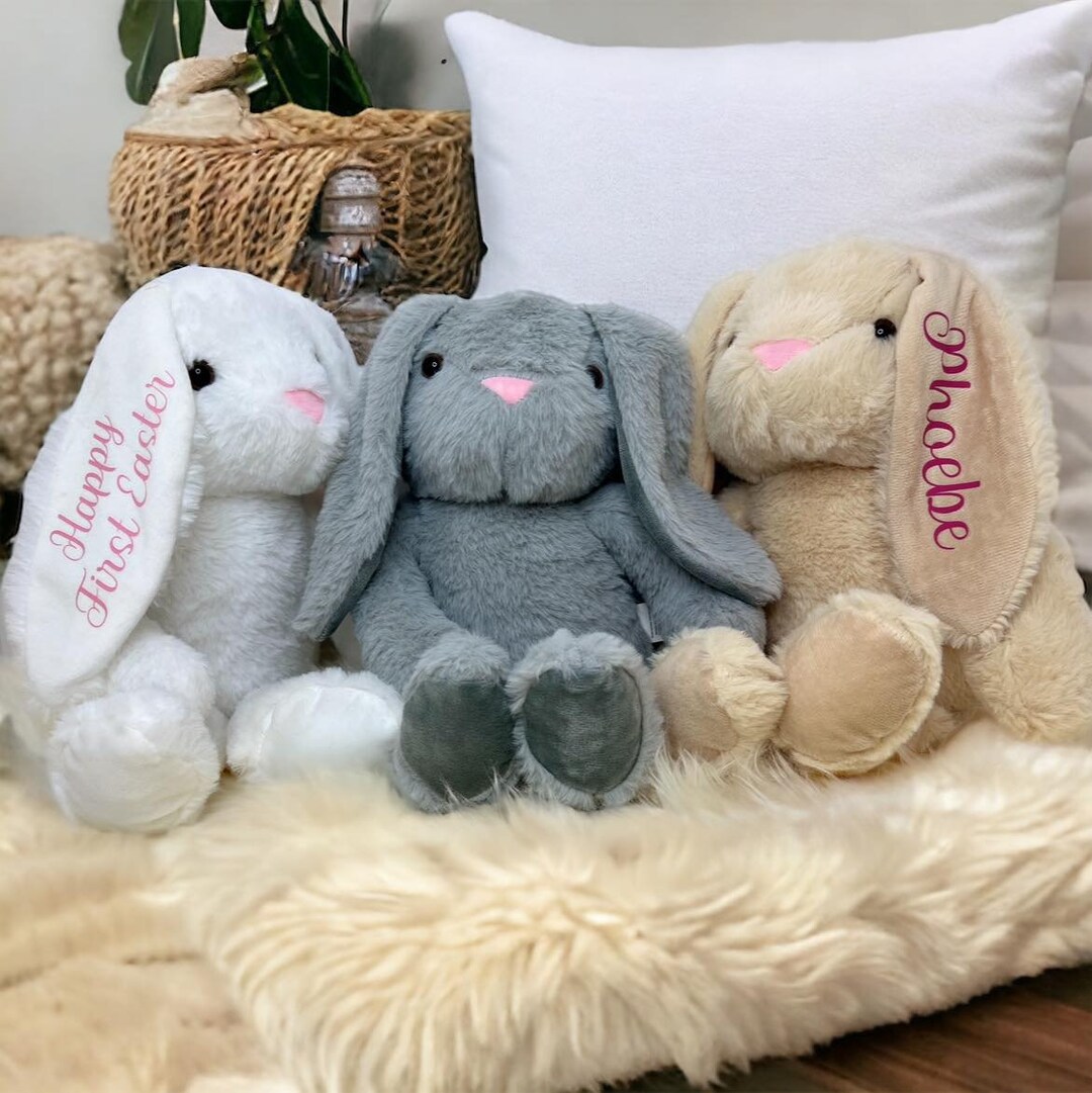 Personalised Easter Bunny Rabbit, Easter Bunny, Teddy, Baby Keepsake ...
