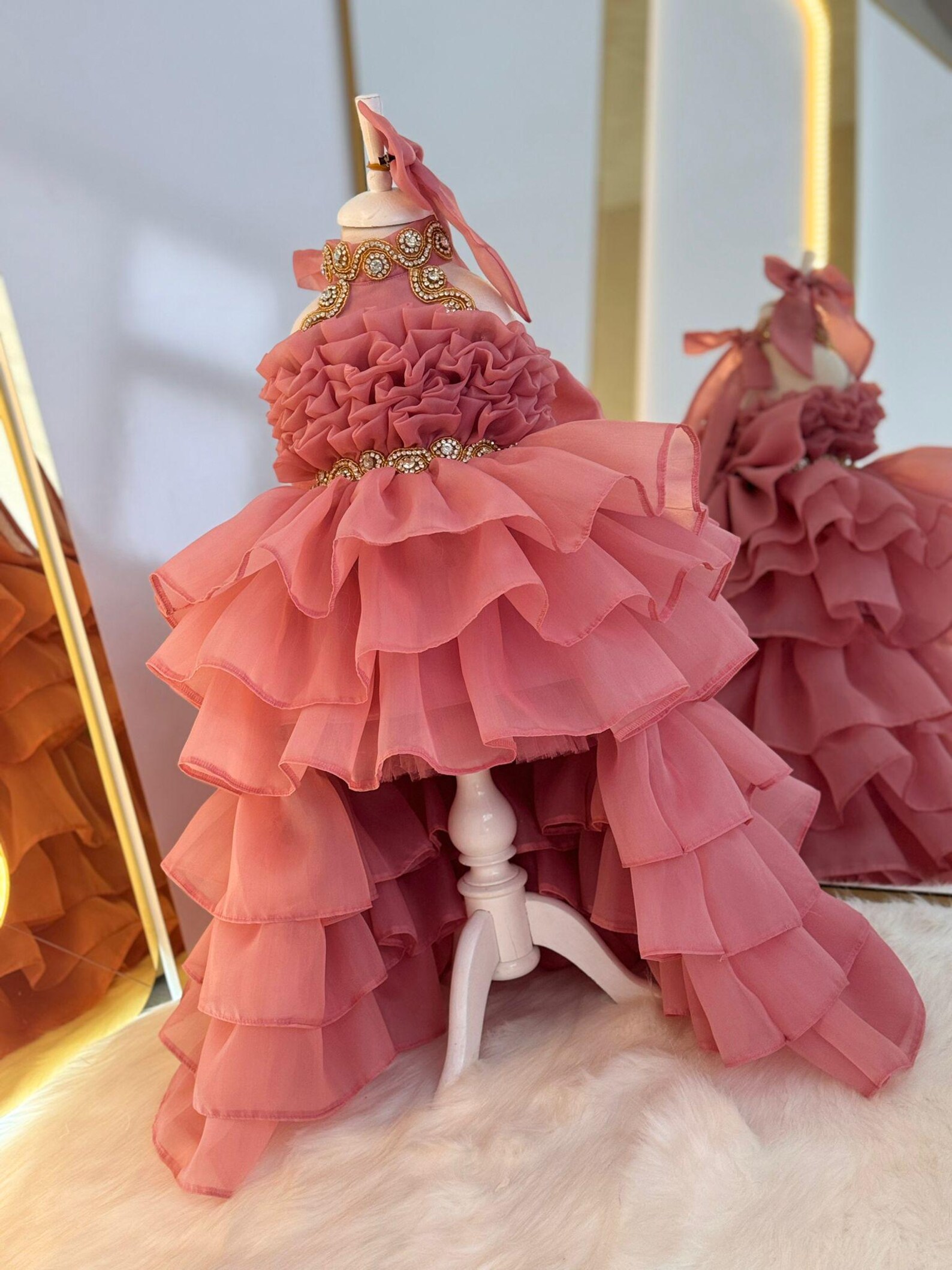 Pink Puffy Princess Dress, Tulle Baby Girl Dress, Baby Pageant Dress ...