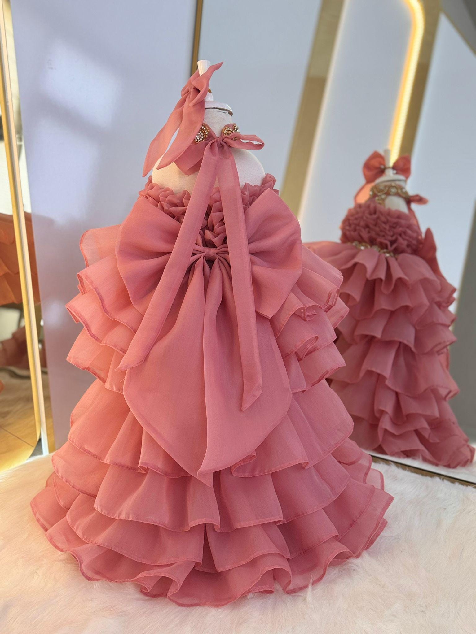 Pink Puffy Princess Dress, Tulle Baby Girl Dress, Baby Pageant Dress ...