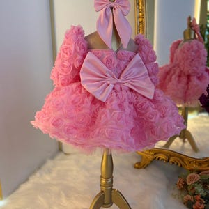 Pink Princess Baby Girl Dress, Toddler Pageant Dress for Girl, Baby ...