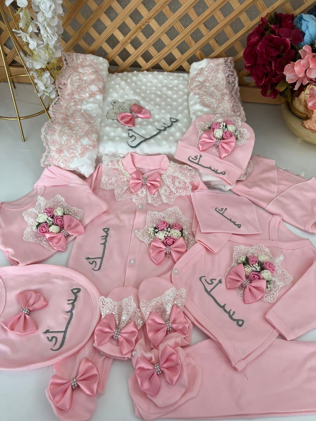 Personalized Newborn Girl Coming Home Outfit, Baby Girl Clothes Newborn ...