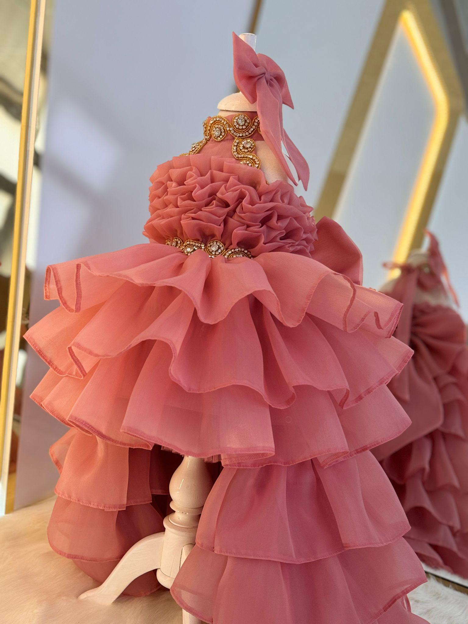 Pink Puffy Princess Dress, Tulle Baby Girl Dress, Baby Pageant Dress ...