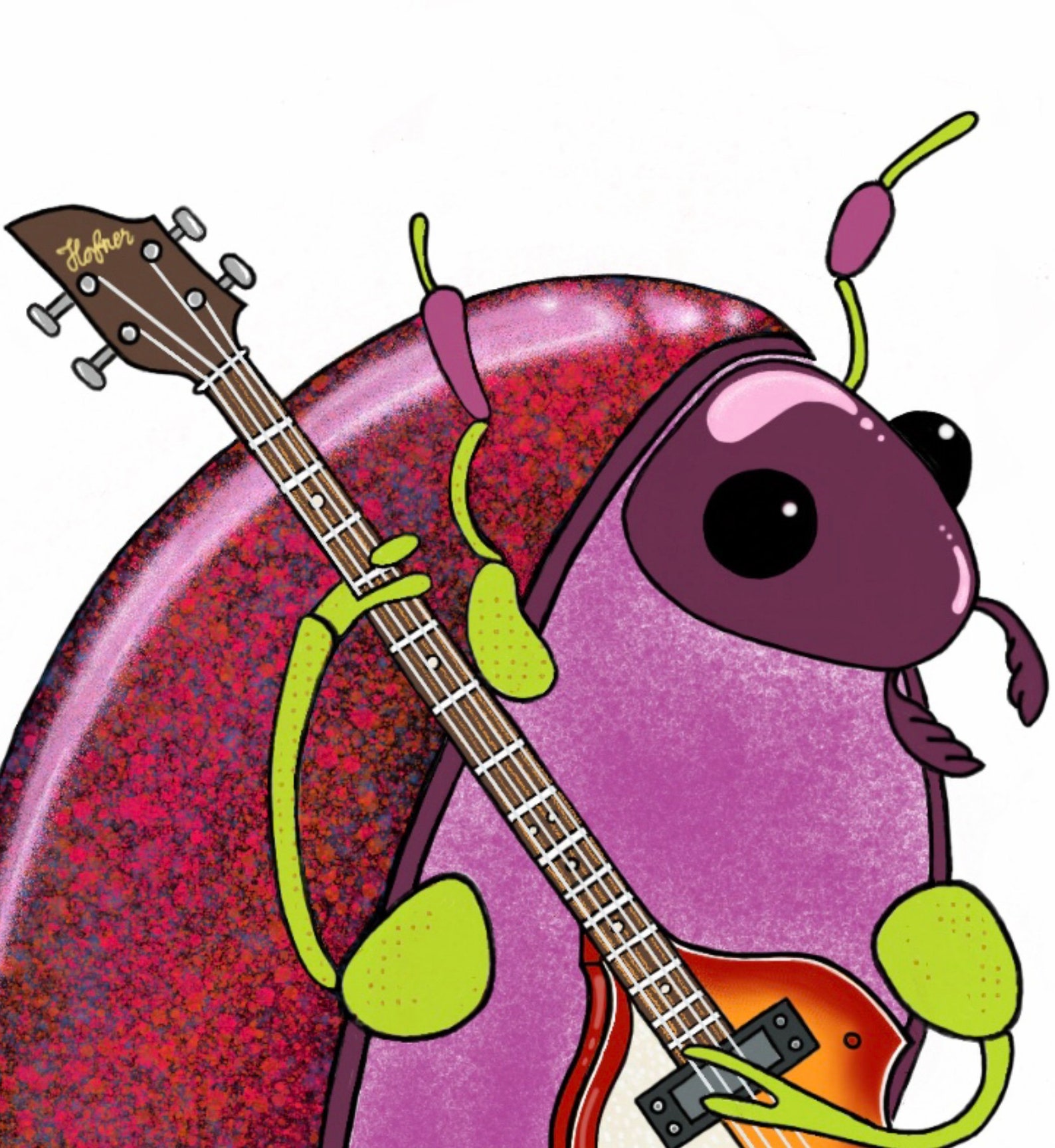 The Beatles (beetles) - ‘paul’ Original Artwork- Unframed Giclée Print ...